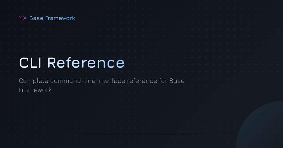 Cli | Base Framework